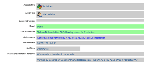 Digital Reception - Person Centred Software