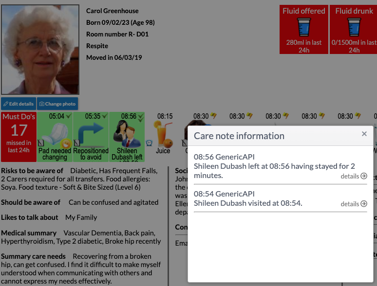 Digital Reception - Person Centred Software