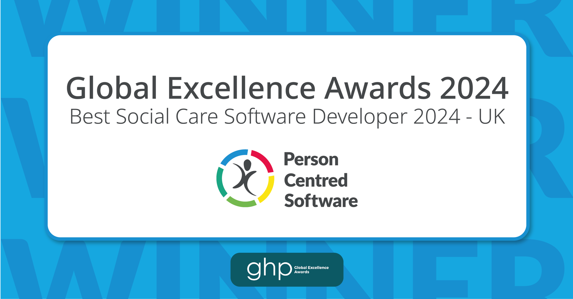Person Centred Software wins the Global Excellence Awards 2024!