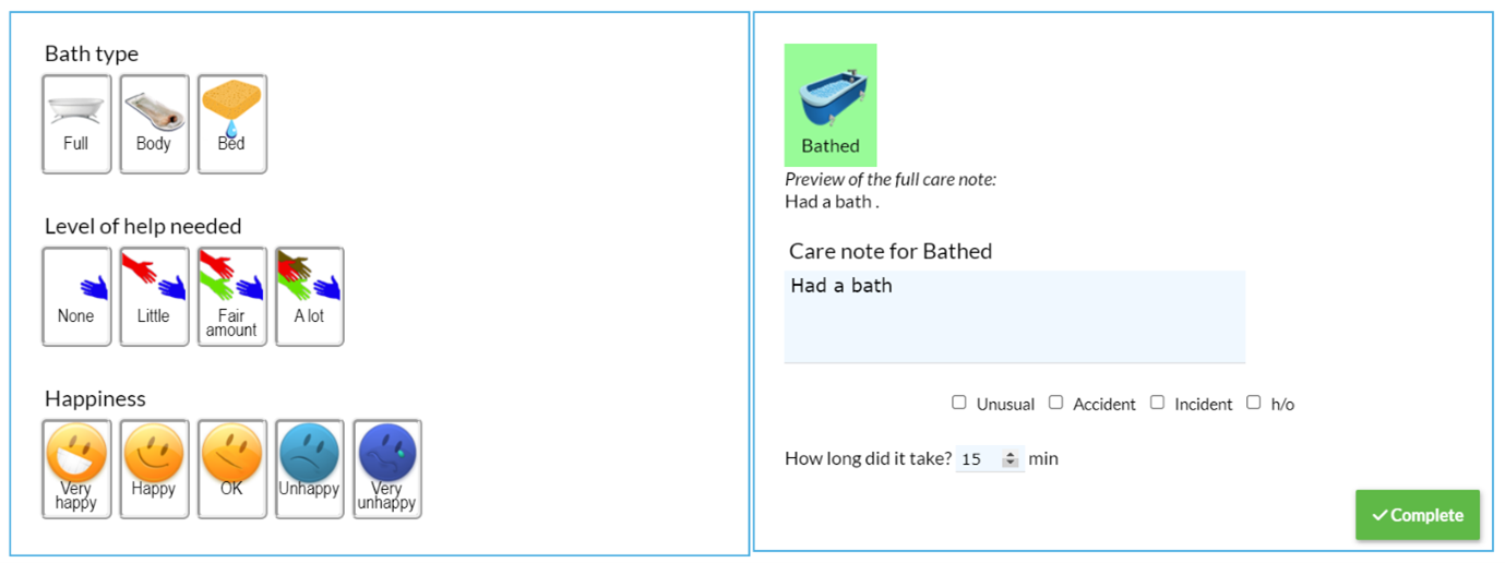 Why icon-driven care notes are more person-centred